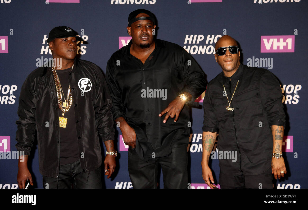New York, USA. 11th July, 2016. Hip hop artists THE LOX attend the VH1 ...