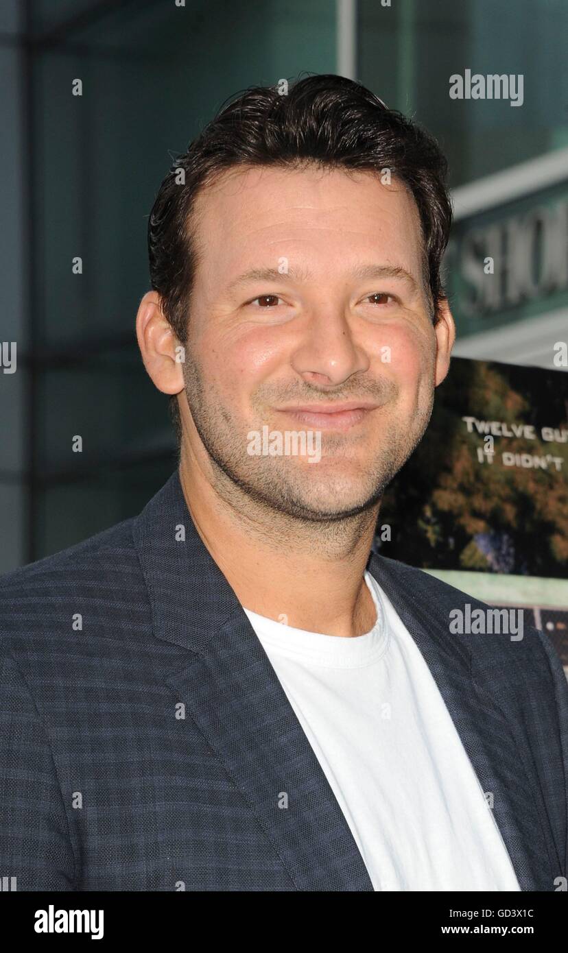 Los Angeles, CA, USA. 11th July, 2016. Tony Romo at arrivals for ...