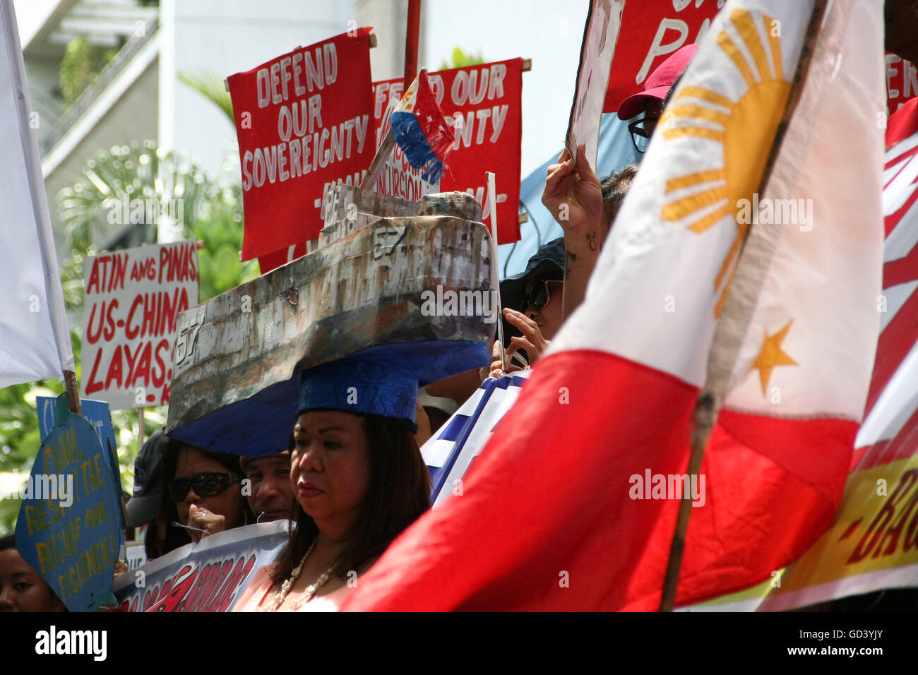 Philippines. 12th July, 2016. Comedian, and activist, Mae ''Juana ...