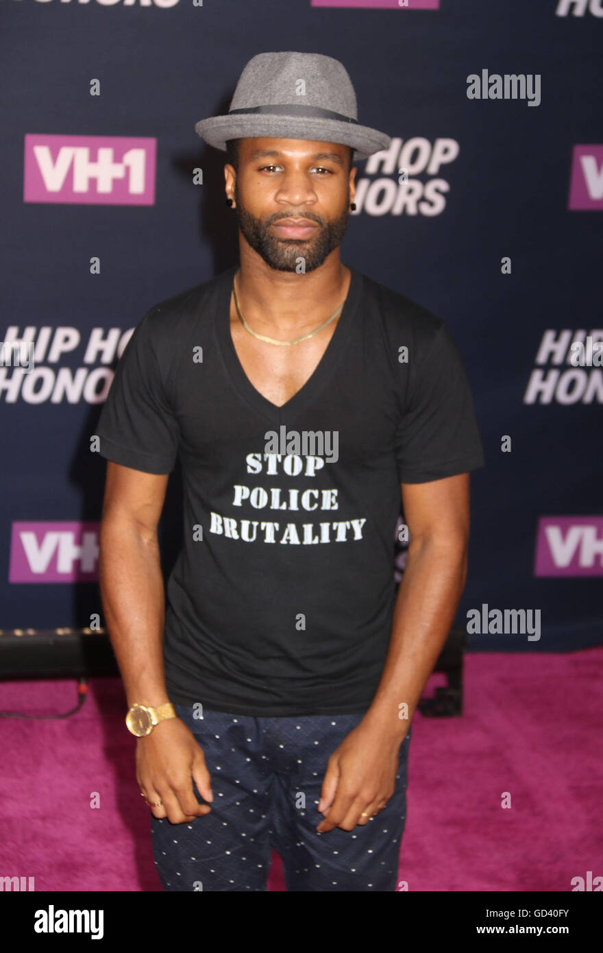 New York, New York, USA. 11th July, 2016. Hip hop artist JOHNNY RAY ...