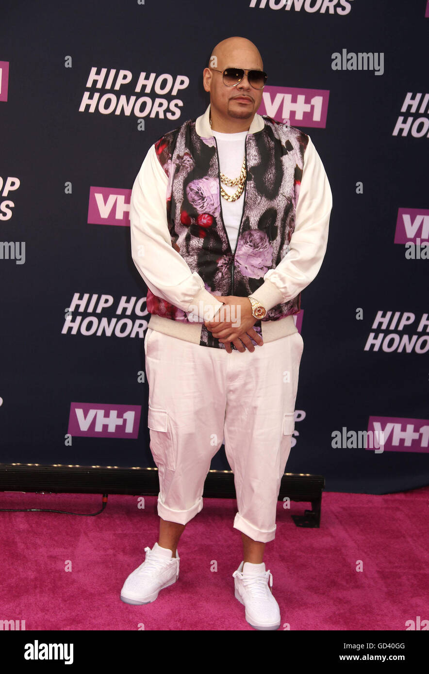 New York, New York, USA. 11th July, 2016. Hip hop artist FAT JOE ...