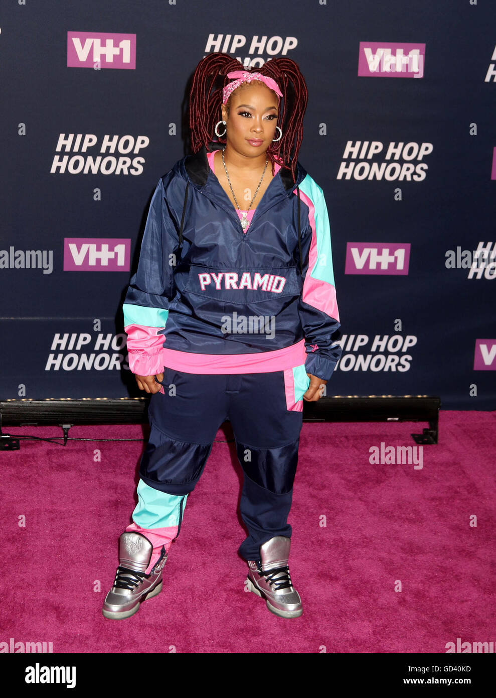New York, New York, USA. 11th July, 2016. Hip hop artist DA BRAT ...