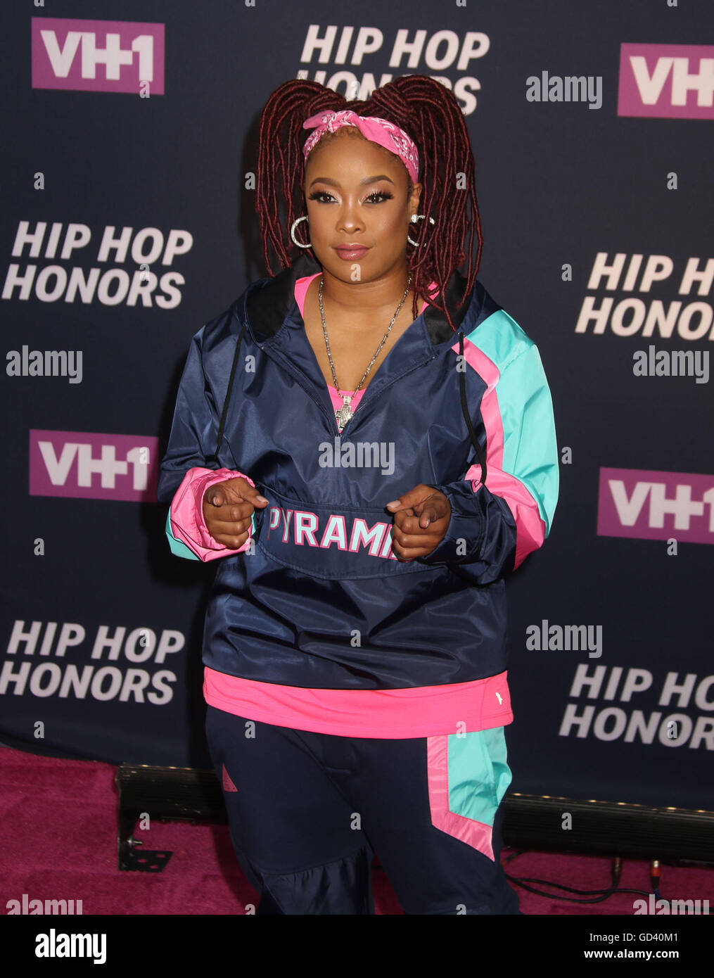 New York, New York, USA. 11th July, 2016. Hip hop artist DA BRAT ...