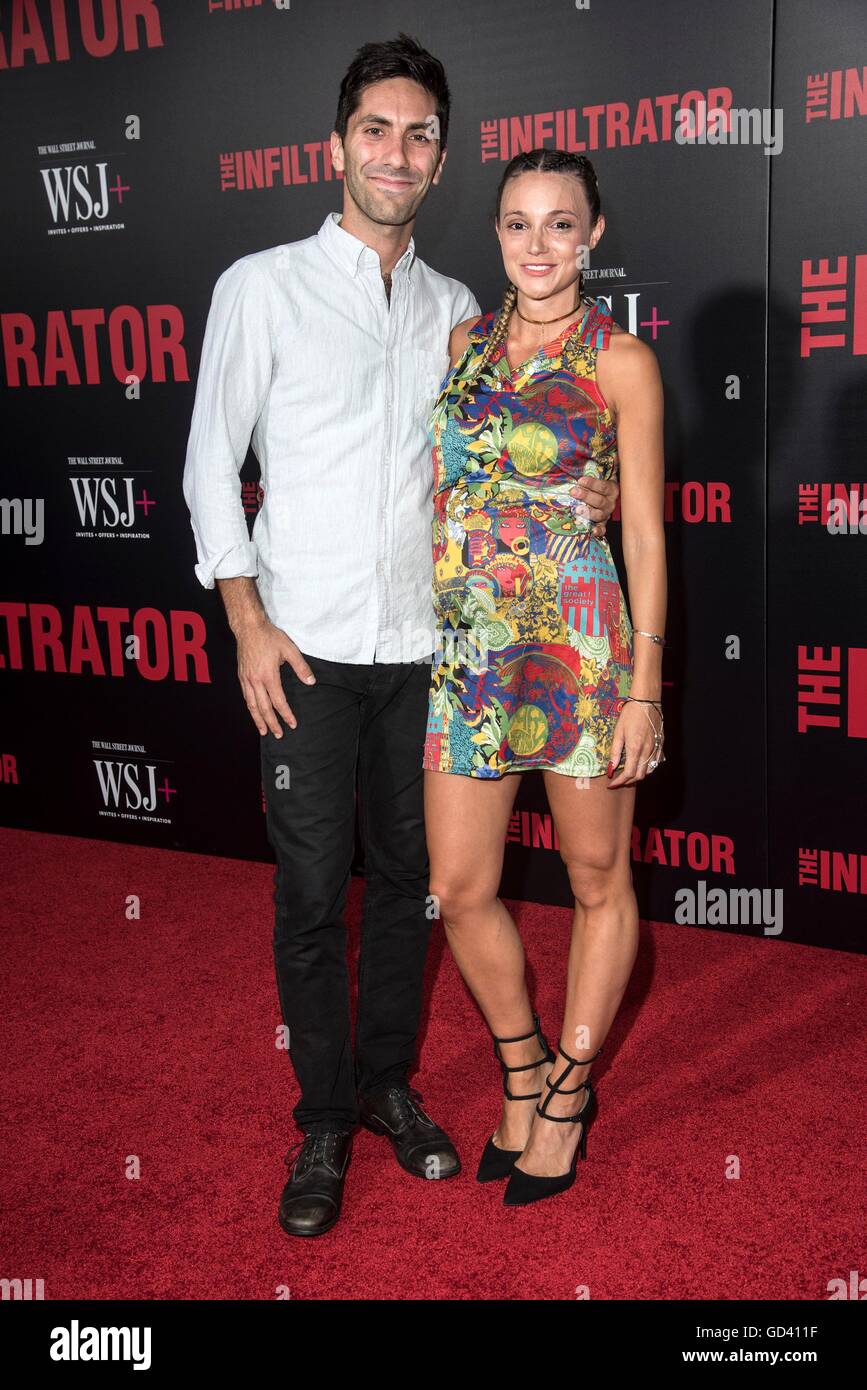 New York, NY, USA. 11th July, 2016. Nev Schulman and girlfriend Laura ...