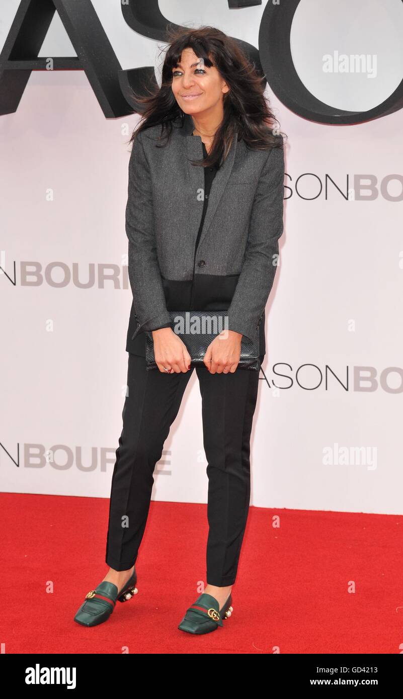 London, UK. 11th July, 2016. Claudia Winkleman at UK Premiere of Jason ...