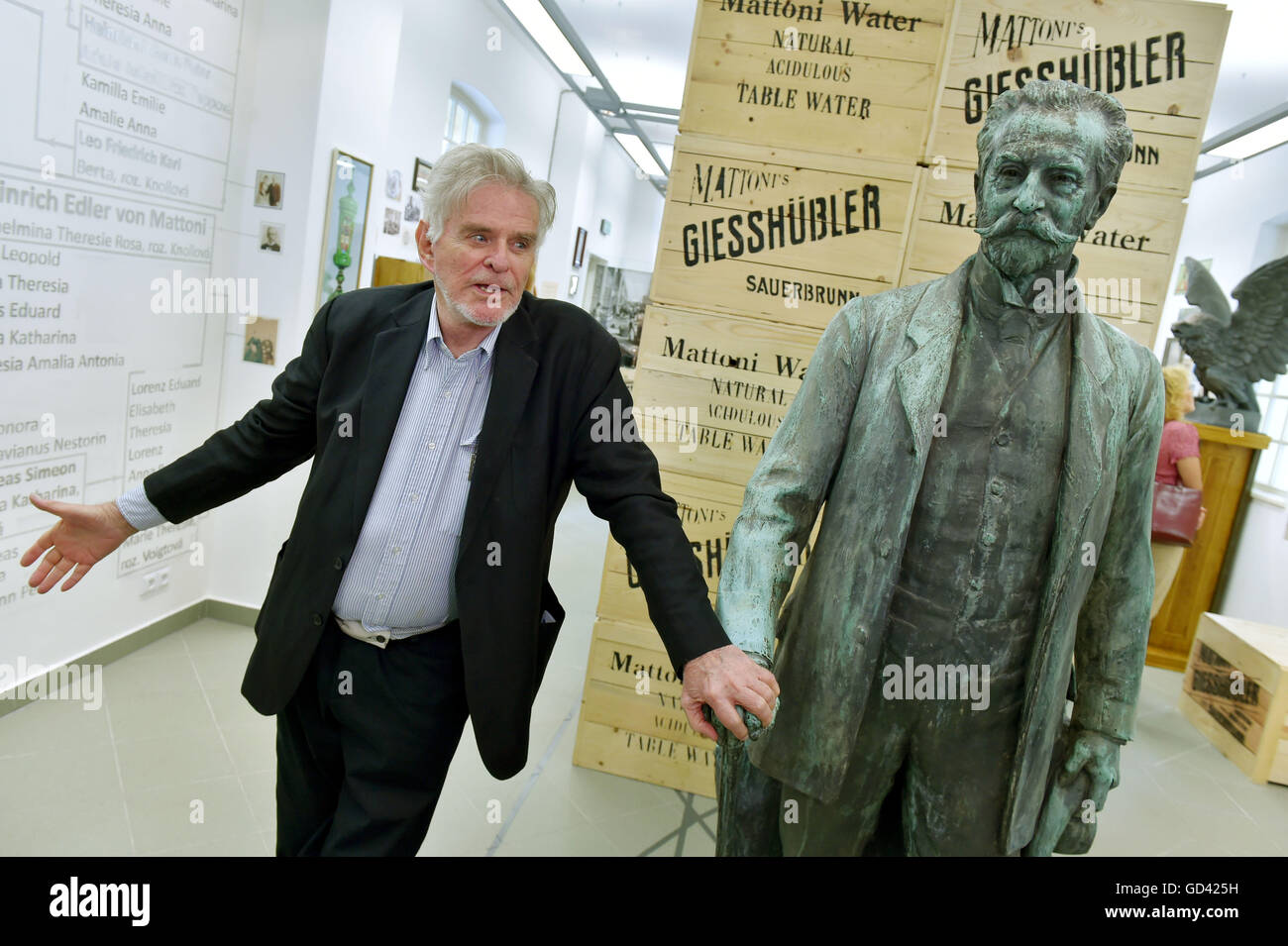 Kyselka, Czech Republic. 12th July, 2016. The museum of bottling ...