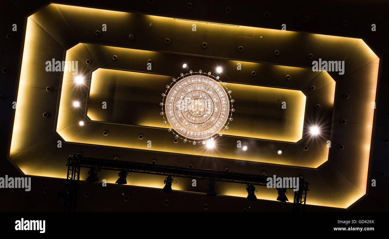 Hamburg, Germany. 6th Apr, 2016. The ball room at the Curio-Haus in ...