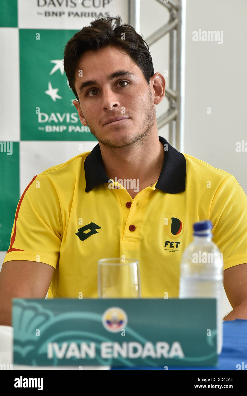 Ivan Endara player of the Ecuadorian team durente training for matches ...