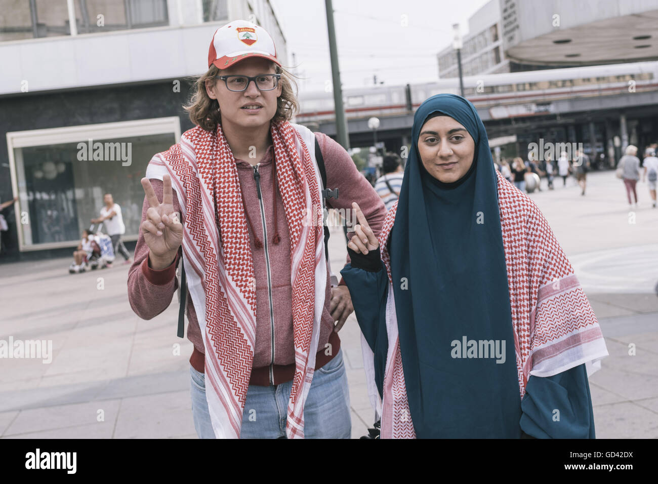 Berlin, Berlin, Germany. 12th July, 2016. Anti Israel protests ...