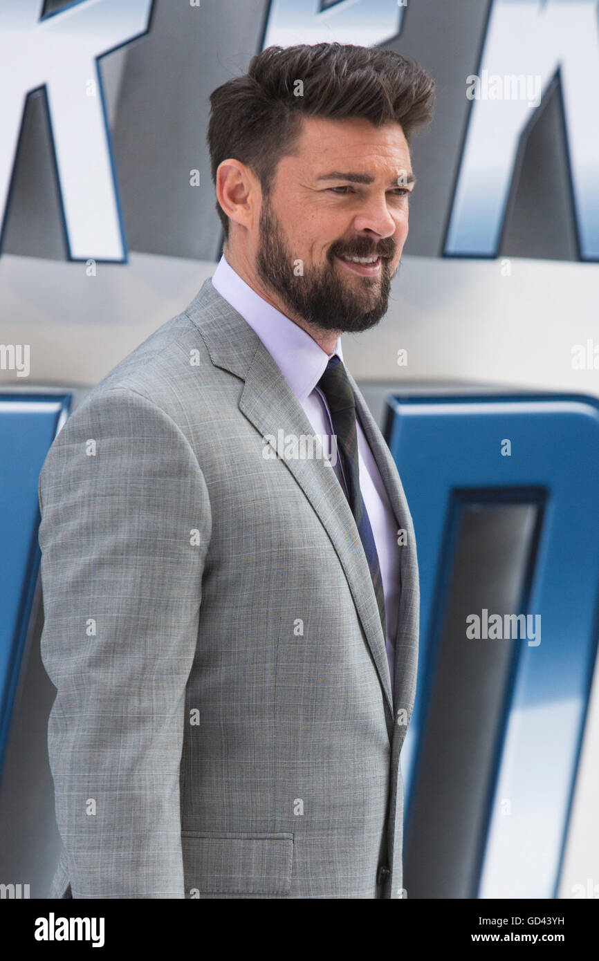 London, UK. 12 July 2016. Actor Karl Urban (Dr Bones McCoy). Red carpet ...