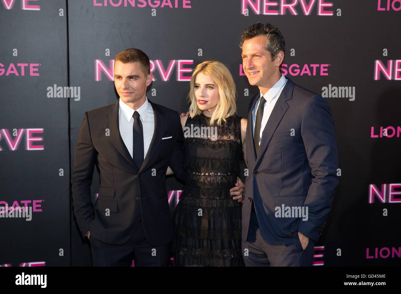New York, NY, USA. 12th July, 2016. Dave Franco, Emma Roberts, Erik ...