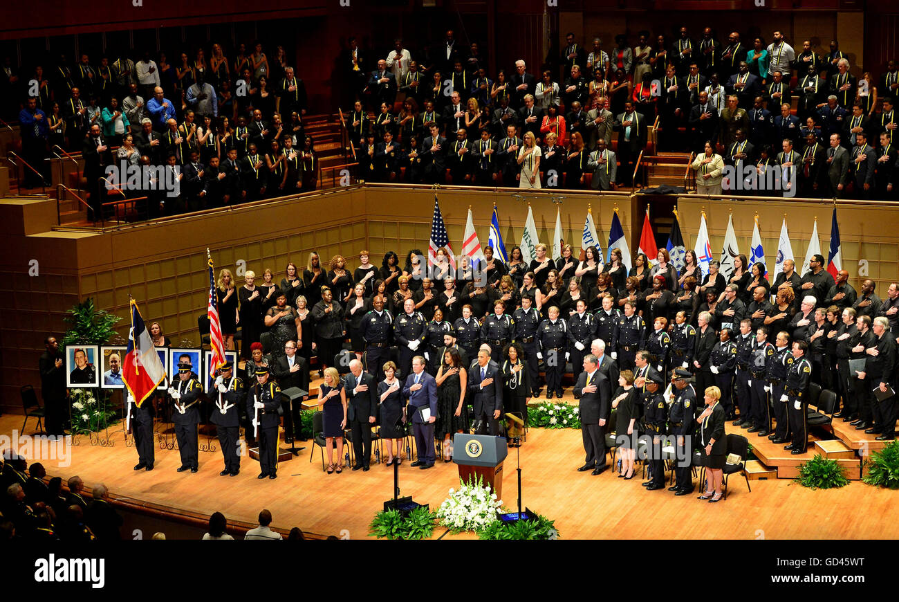 Dallas, Texas, USA. 12th July, 2016. U.S. President Barack Obama ...