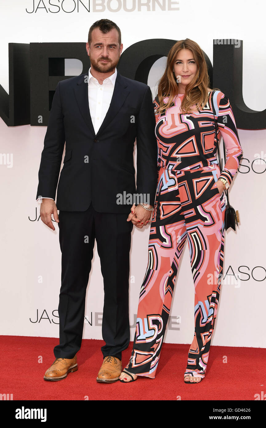 George Smart Lisa Snowdon at the Premiere of 'Jason Bourne' at ...