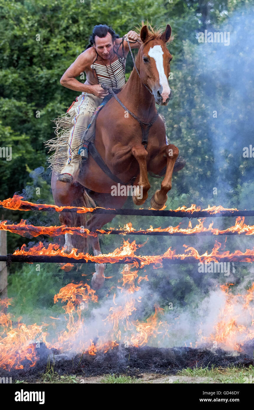 65-year-old vocational Native American and stuntman Wolfgang Kring ...