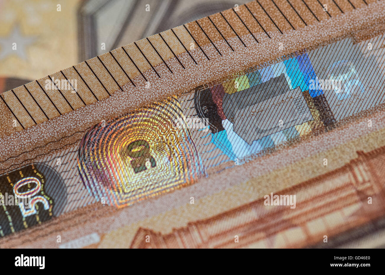 The new 50 Euro note is presented at the Bundesbank in Frankfurt on the ...