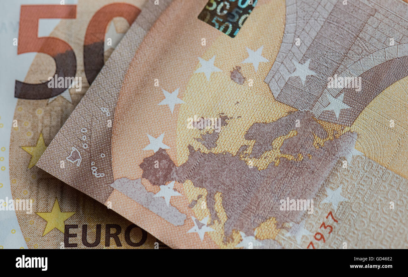 The new 50 Euro note is presented at the Bundesbank in Frankfurt on the ...