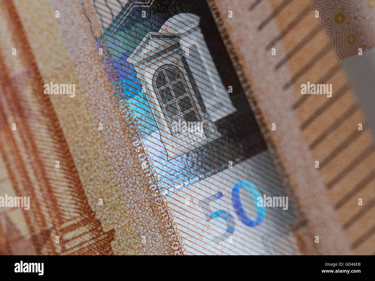 The new 50 Euro note is presented at the Bundesbank in Frankfurt on the ...