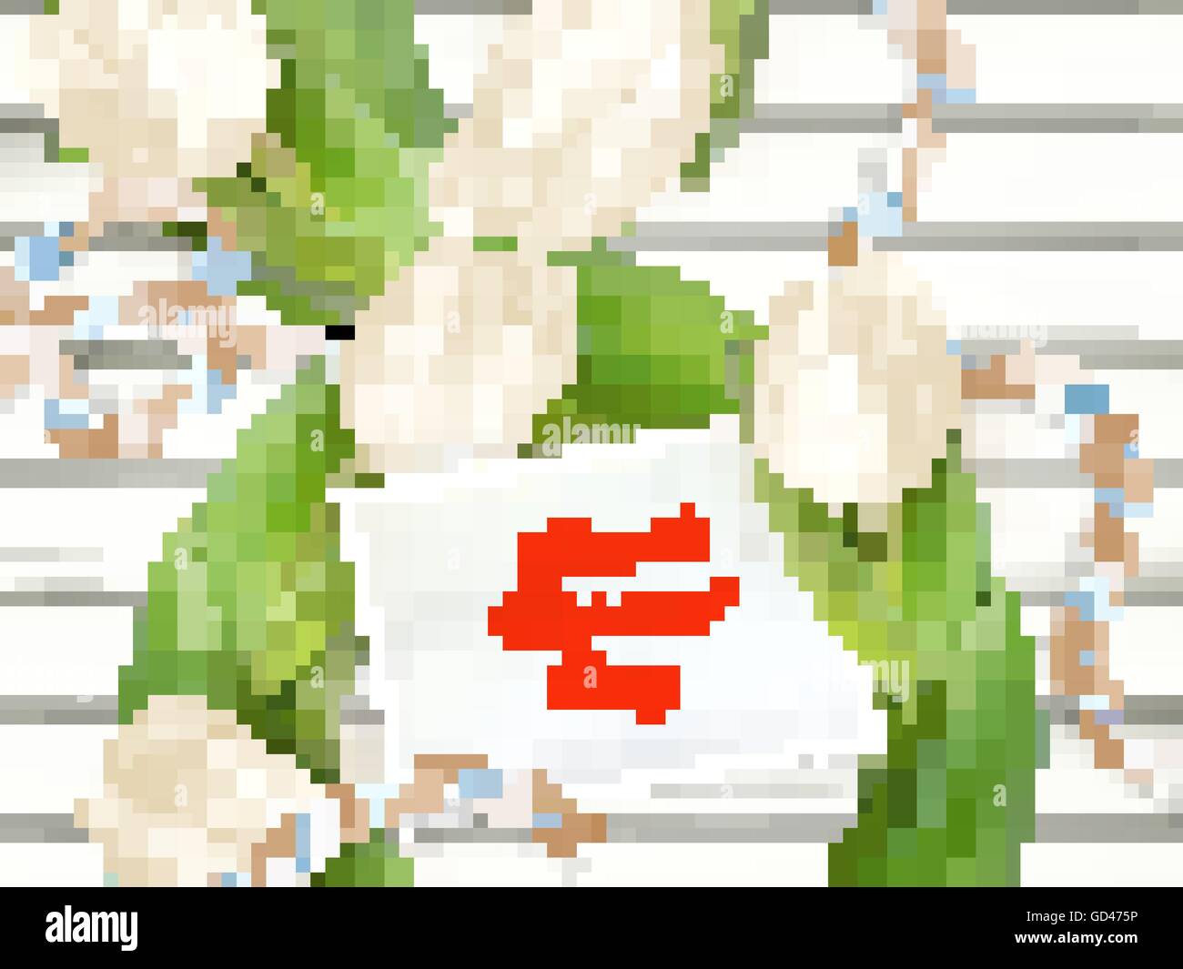 Woman bouquet note Stock Vector Images - Alamy