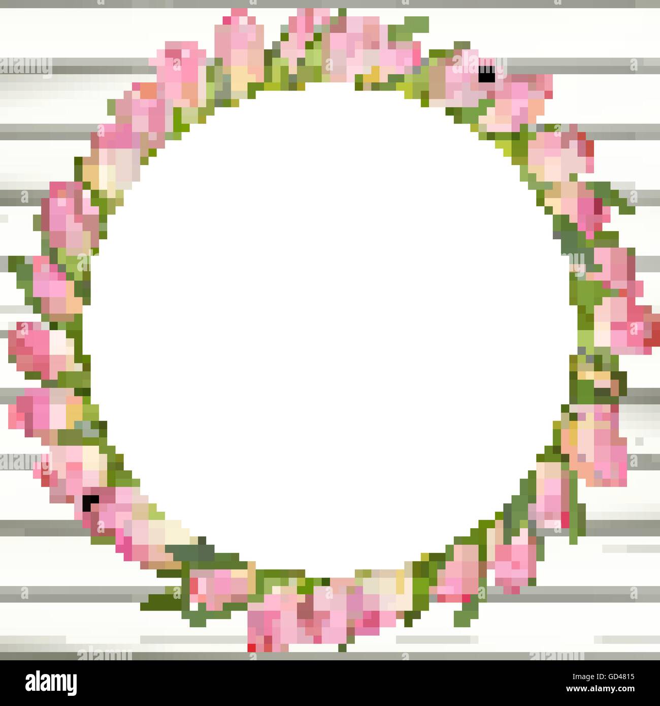 Lovely tulip border Stock Vector Images - Alamy