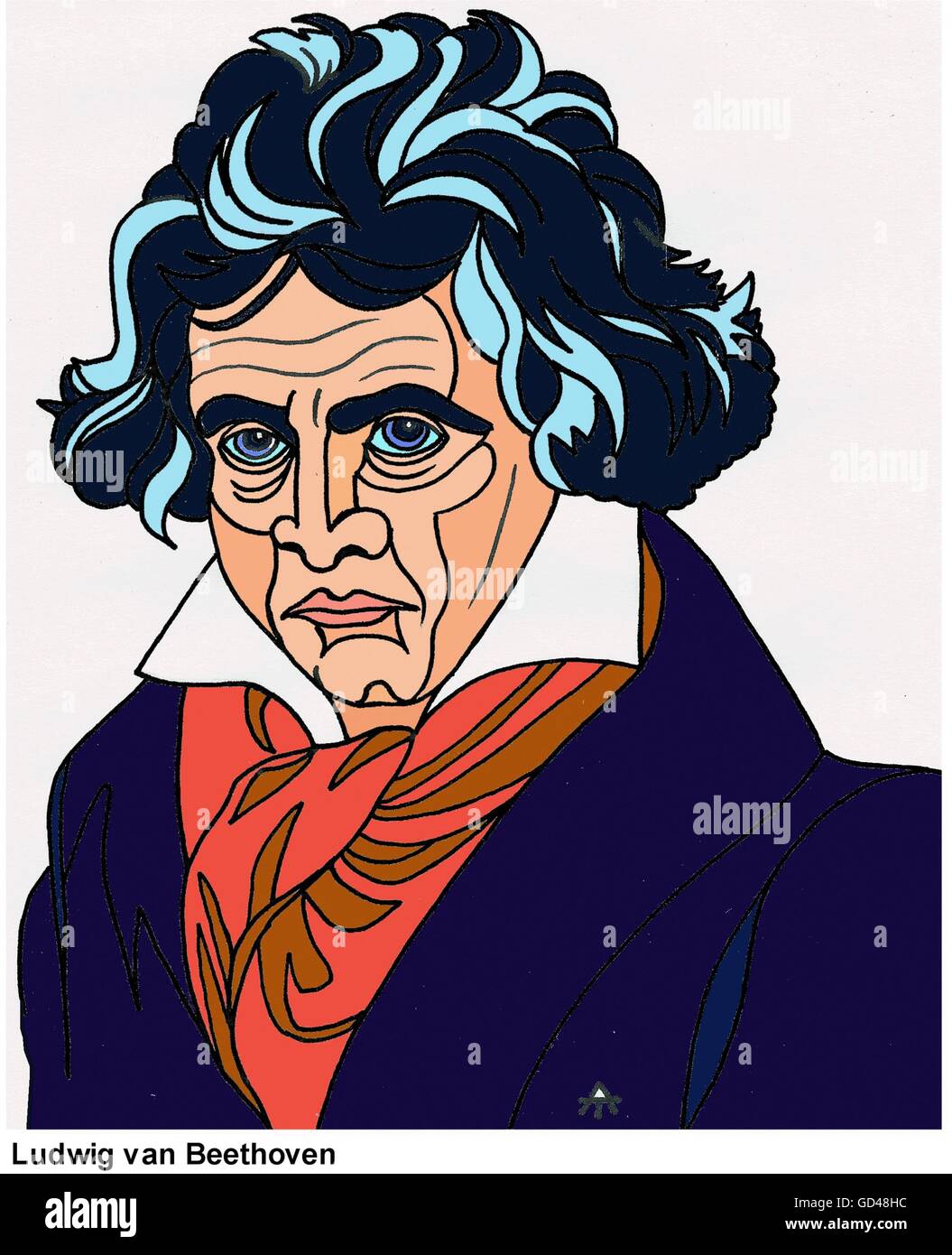 Ludwig van beethoven hair hi-res stock photography and images - Alamy