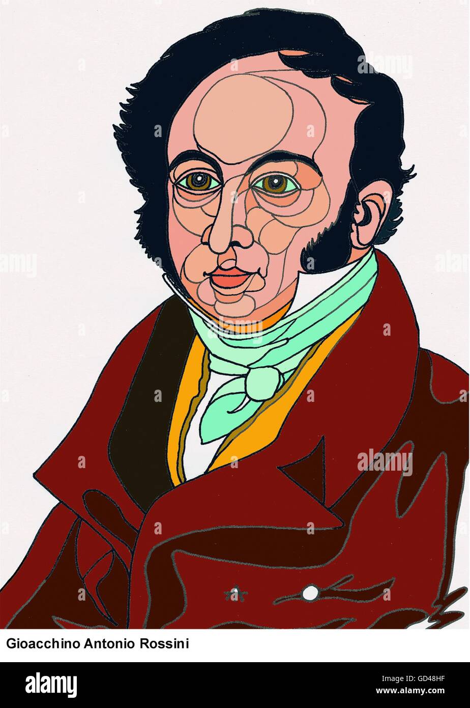 Rossini Portrait Composer Stock Photos & Rossini Portrait Composer ...