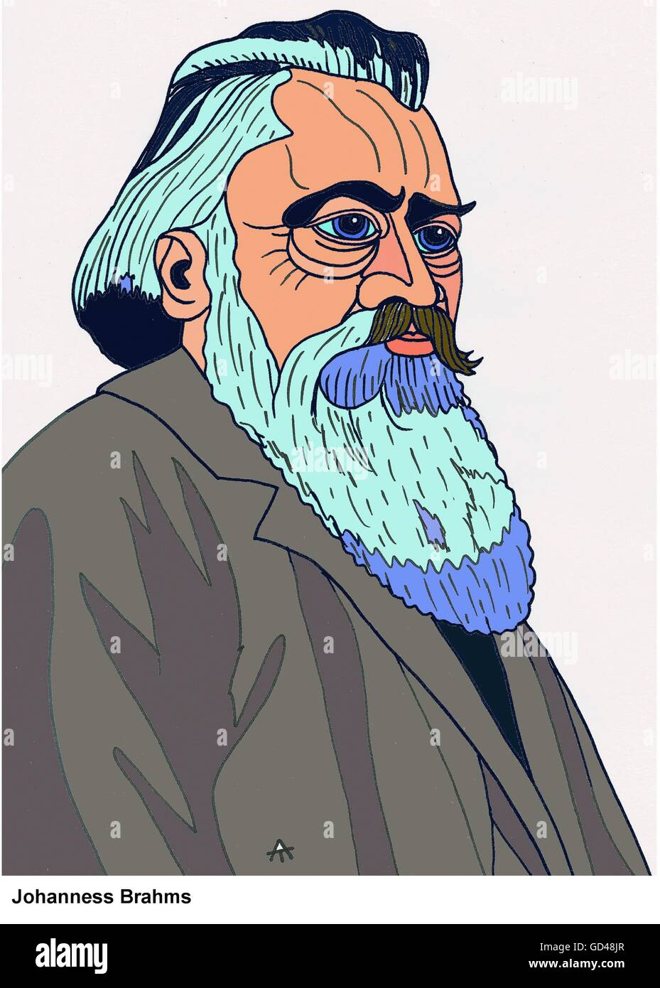 Brahms portrait hi-res stock photography and images - Alamy