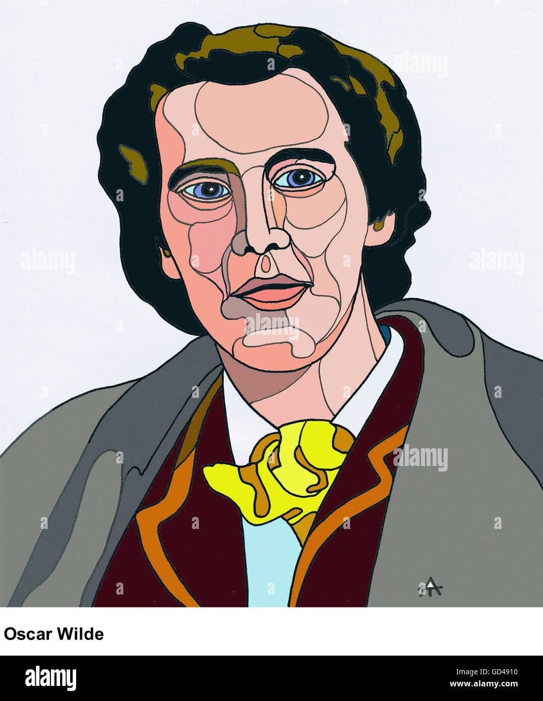 Portrait of Oscar Wilde Stock Photo - Alamy