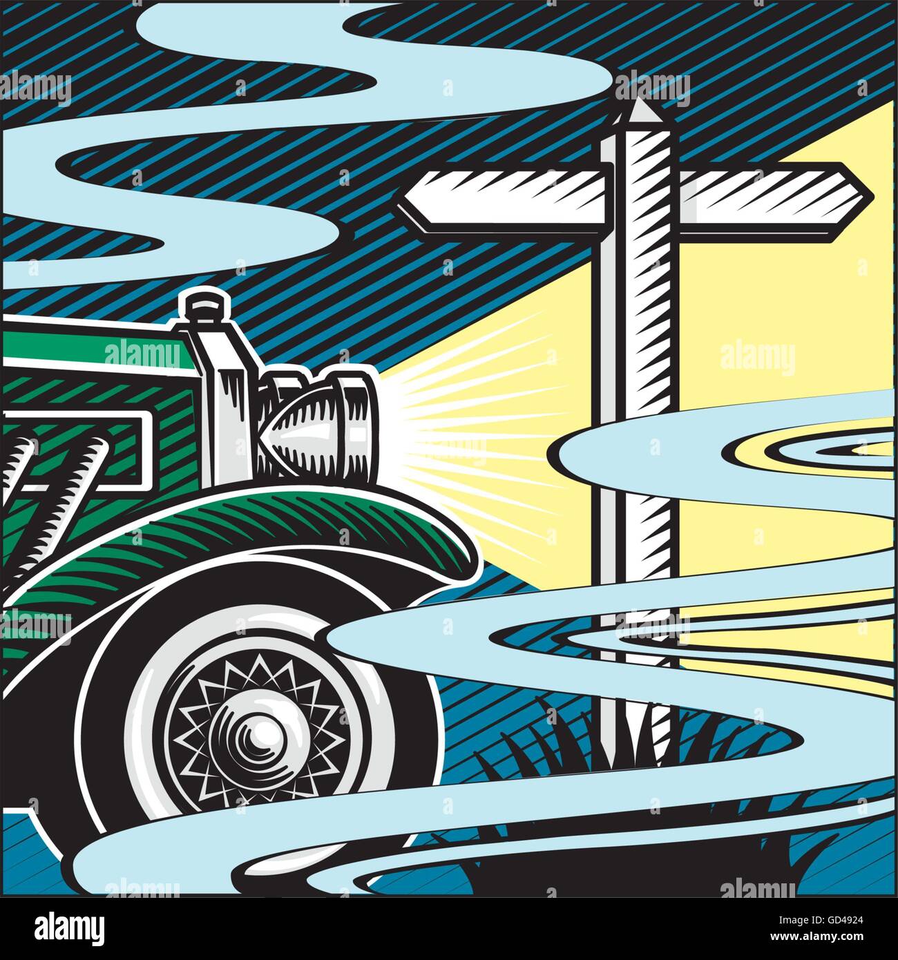 Vintage transport sign hi-res stock photography and images - Alamy