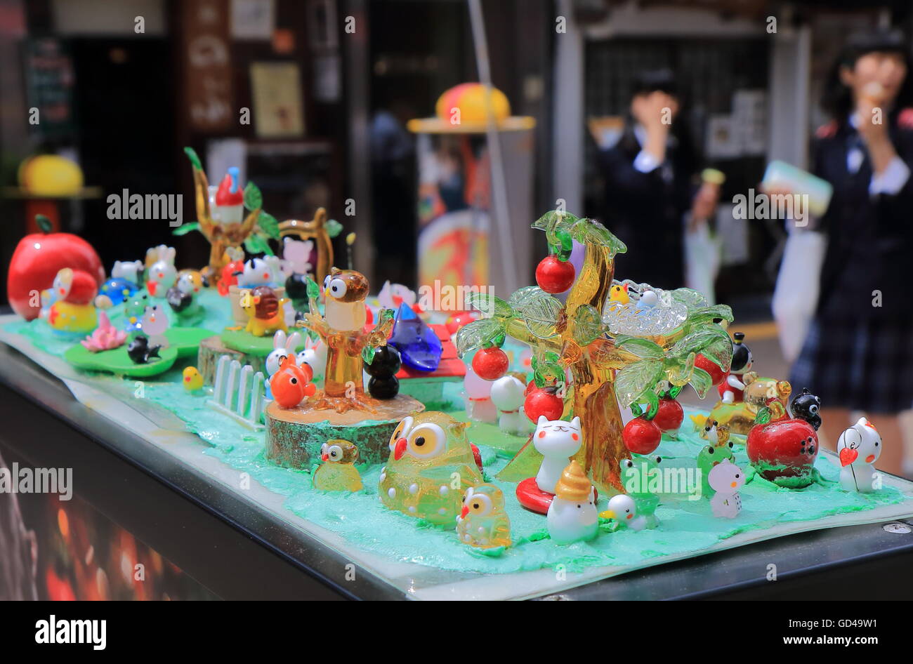 Japanese souvenir display in Asakusa Tokyo Japan Stock Photo - Alamy