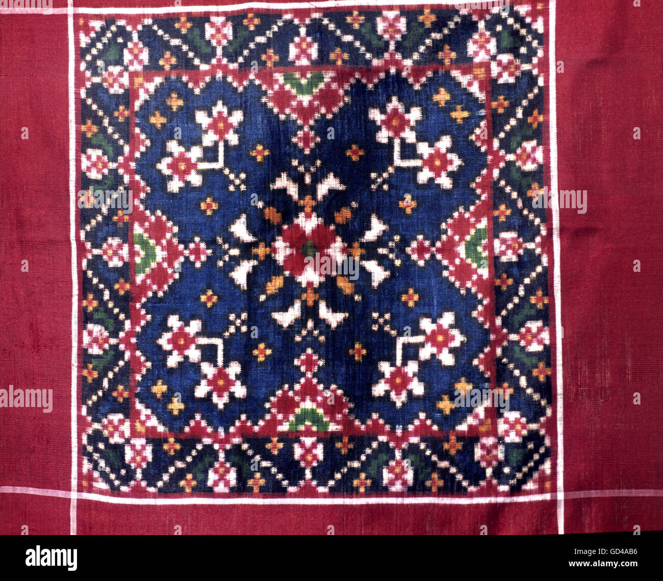 Patola double ikat saree Stock Photo - Alamy