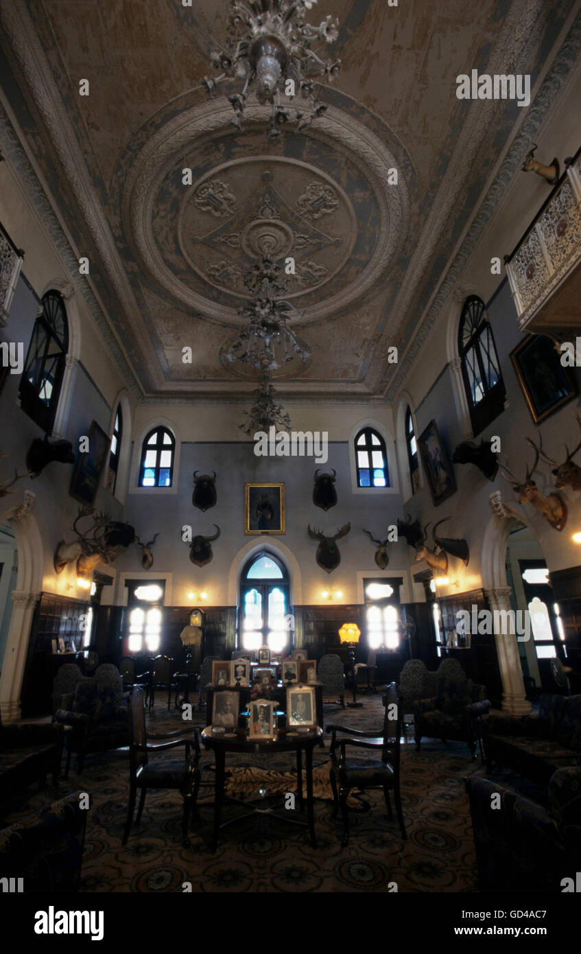 Interior of Wankaner palace Stock Photo - Alamy