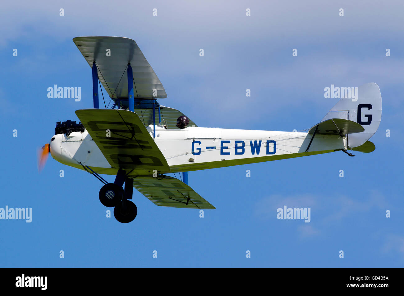 Shuttleworth Collection, DH60X Moth G-EBWD, at Old Warden Stock Photo ...