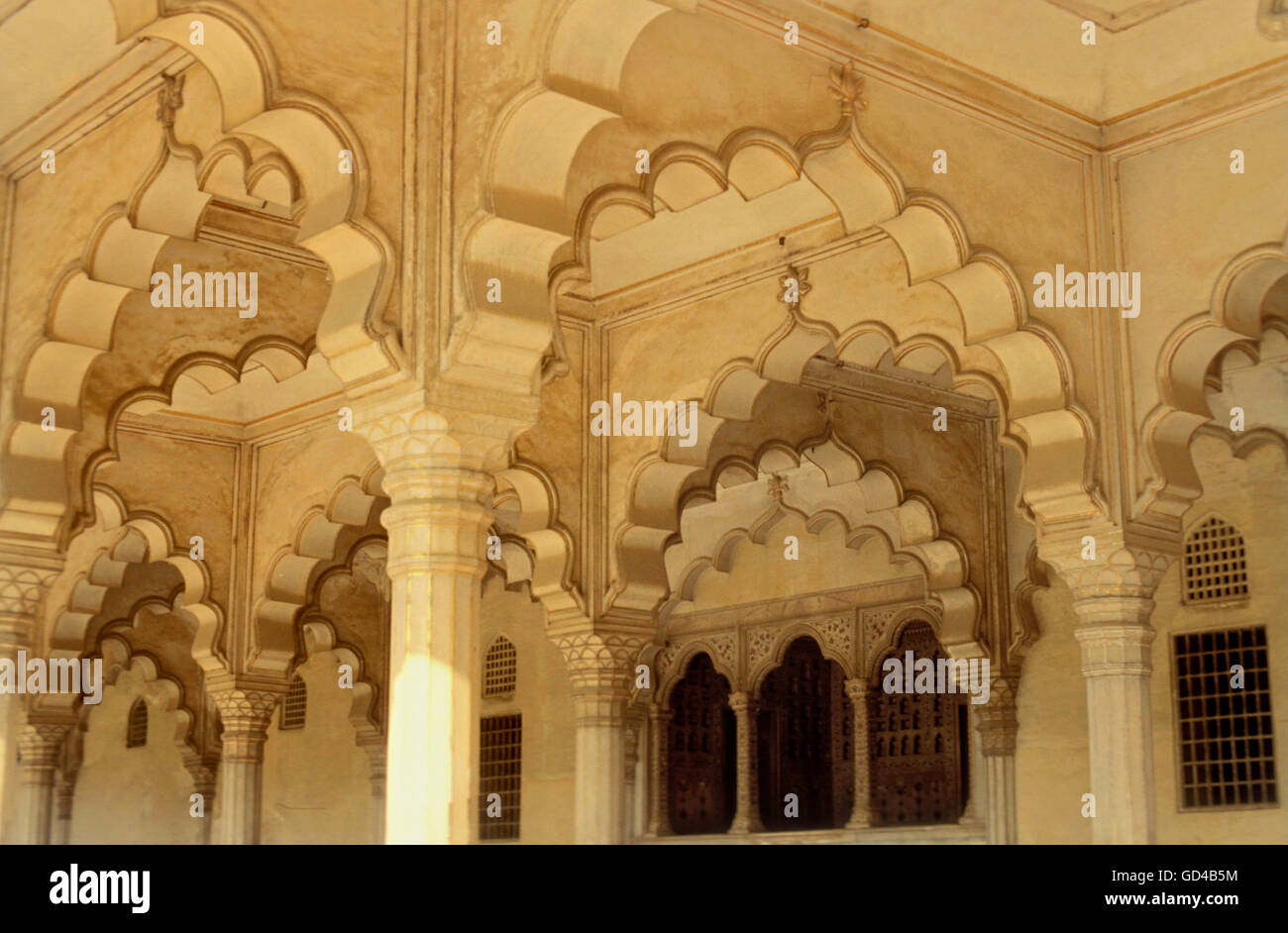 Inside view of Diwan-e-Aam Stock Photo - Alamy
