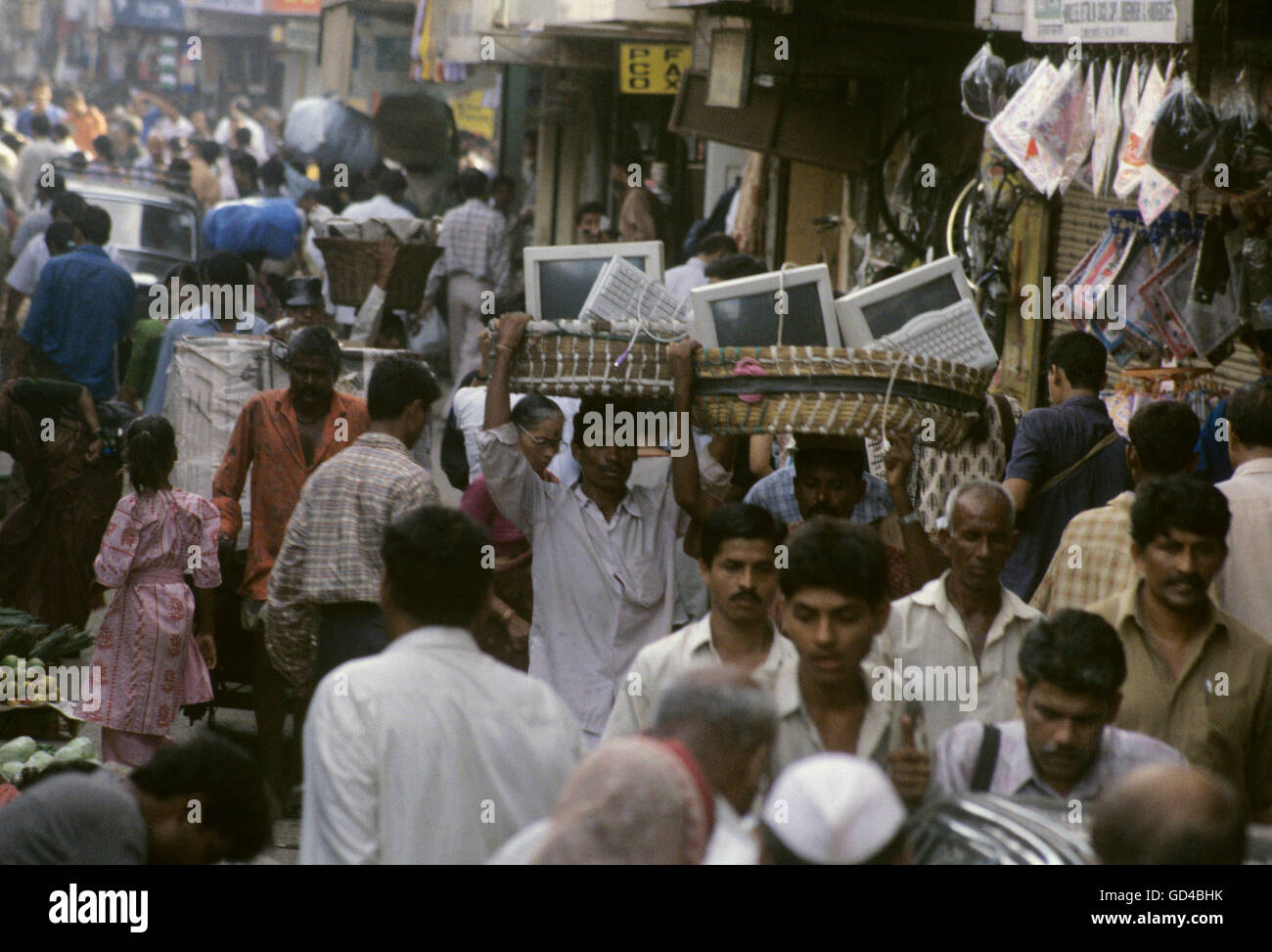 Men carrying computers hi-res stock photography and images - Alamy