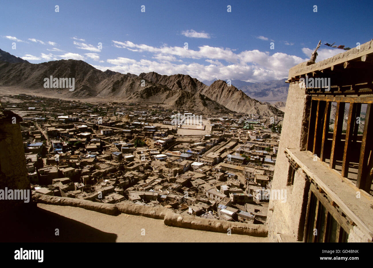 Aerial view of Leh city Stock Photo - Alamy