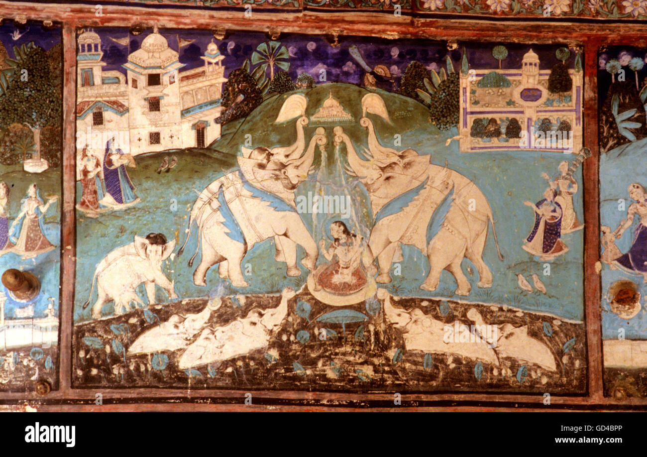 Bundi fort paintings hi-res stock photography and images - Alamy