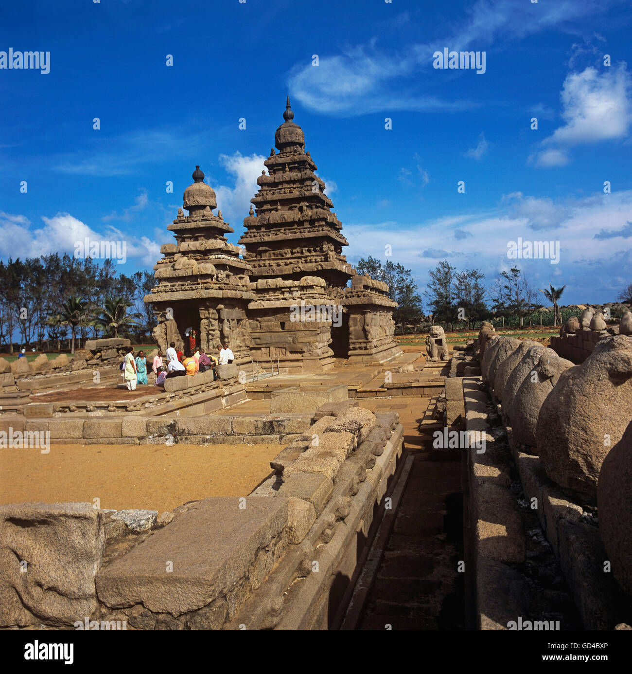 Temples in Mahabalipuram Stock Photo - Alamy