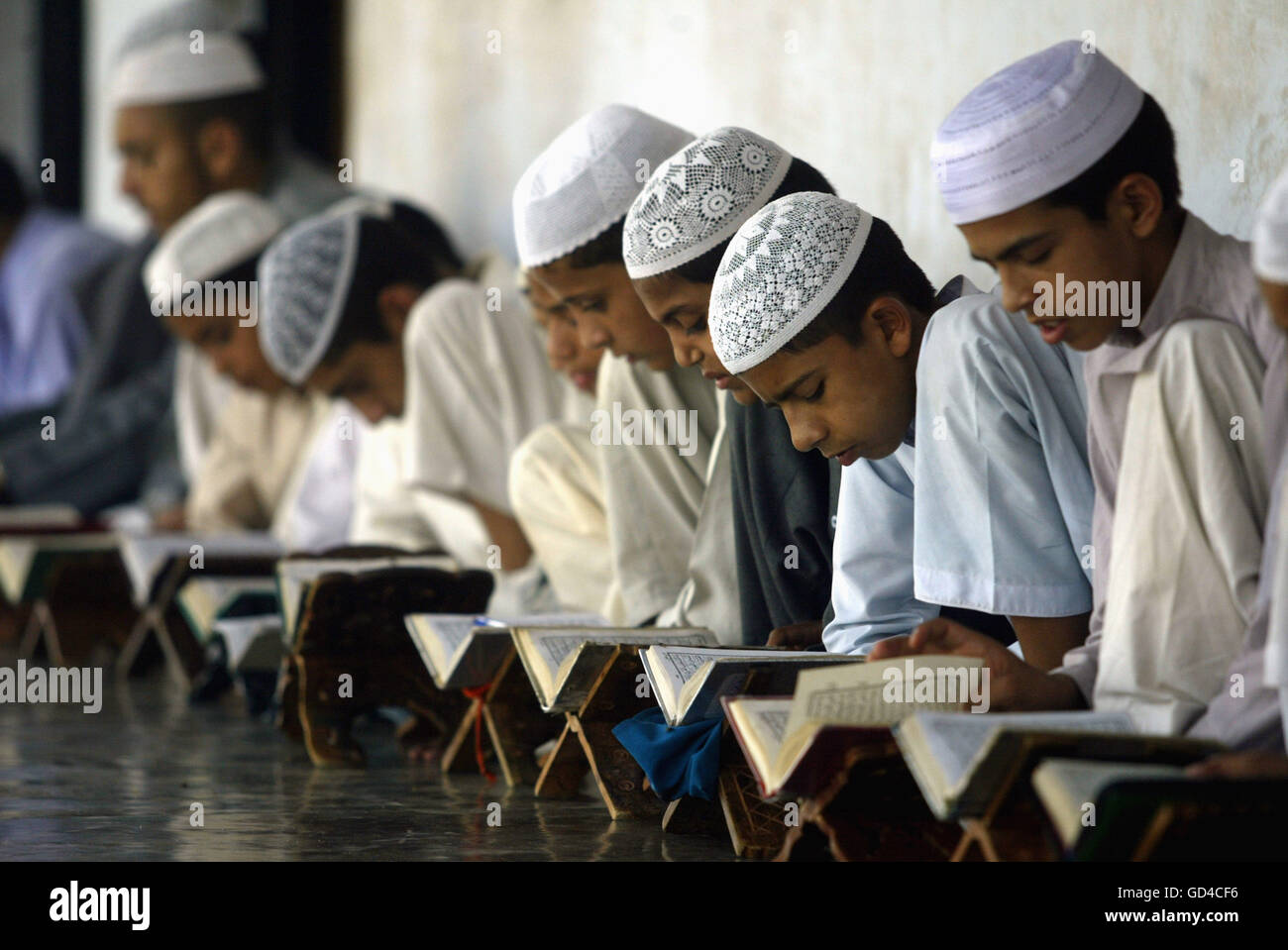 muslim children attending communal classes Stock Photo - Alamy