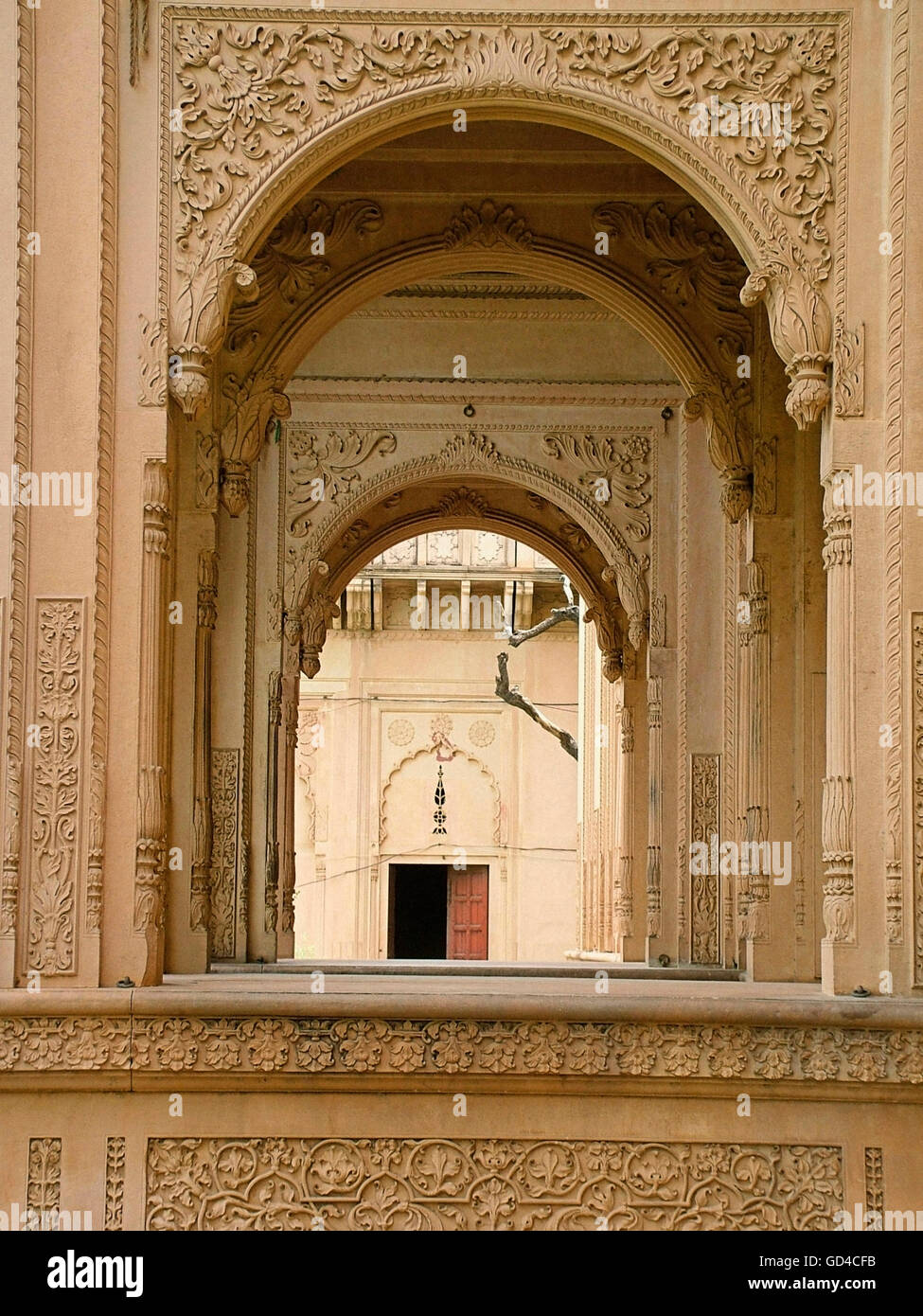 Interior of Haveli Stock Photo - Alamy