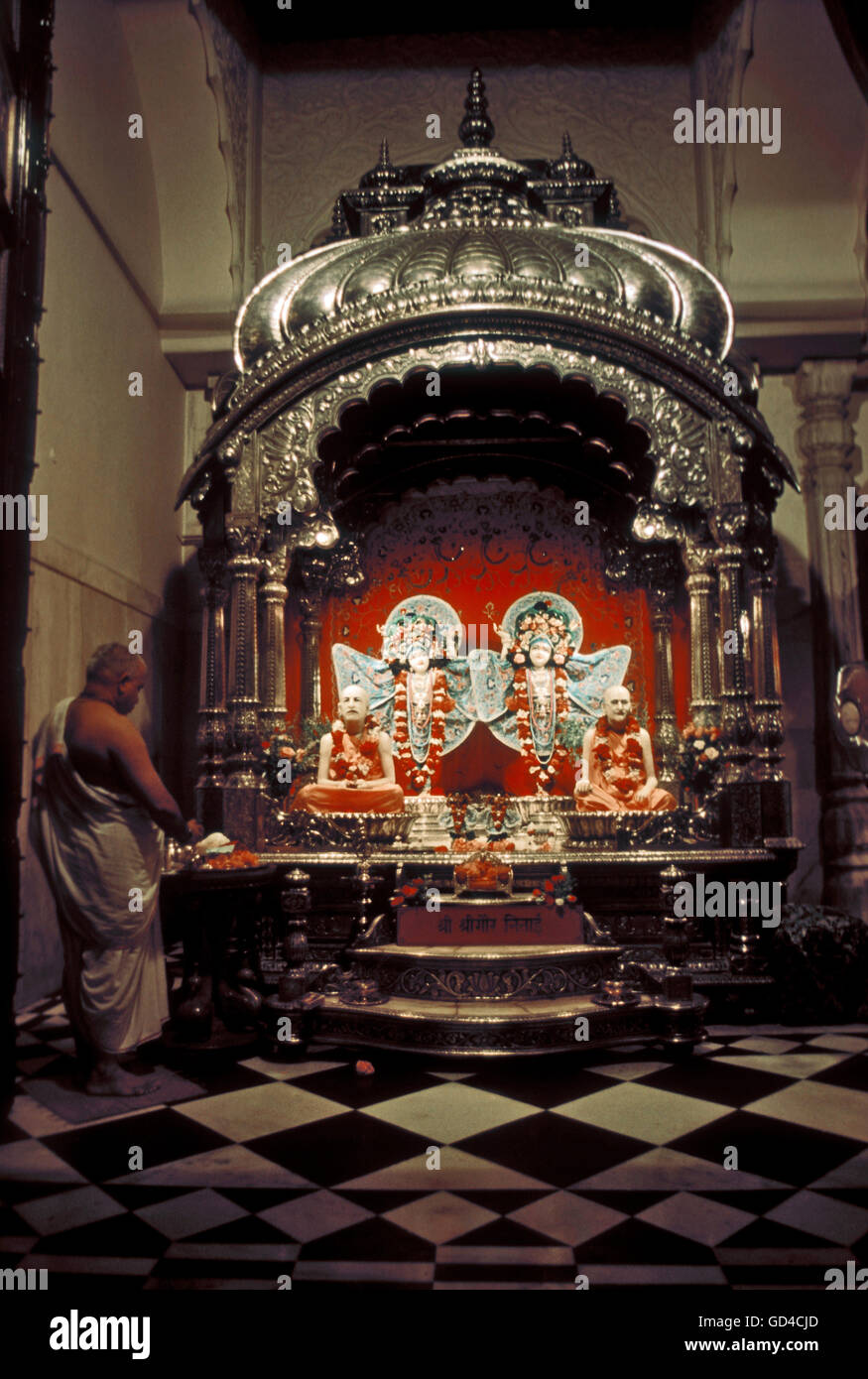 Interior of a temple Stock Photo - Alamy