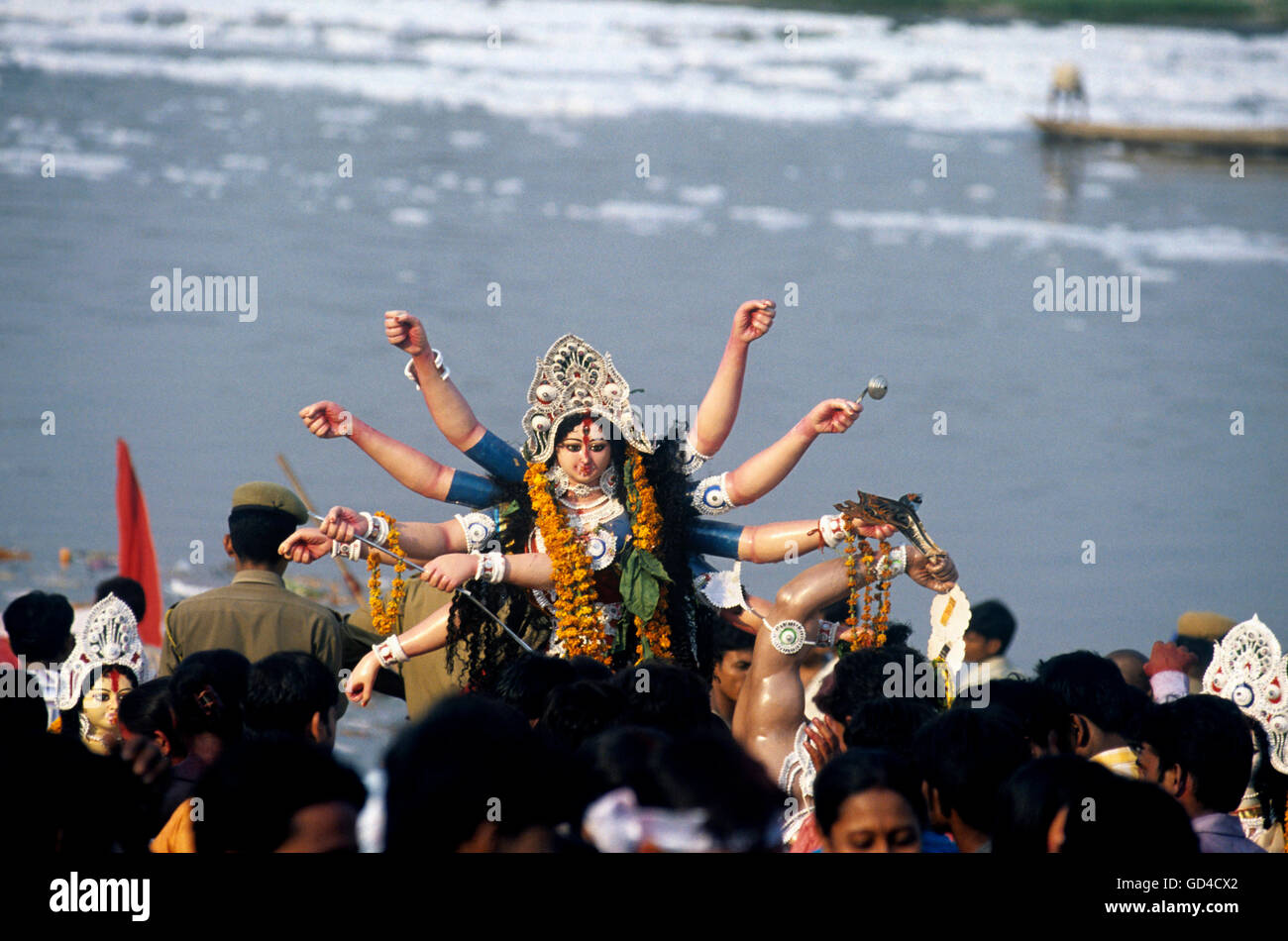 Durga visarjan hi-res stock photography and images - Alamy