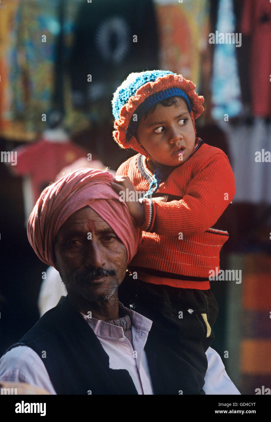 A man with a child Stock Photo - Alamy