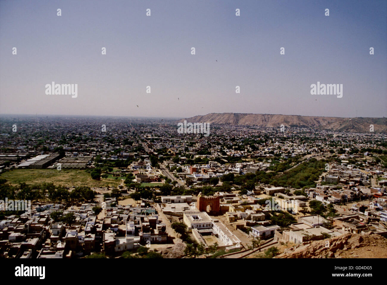 Aerial view houses jaipur rajasthan hi-res stock photography and images ...