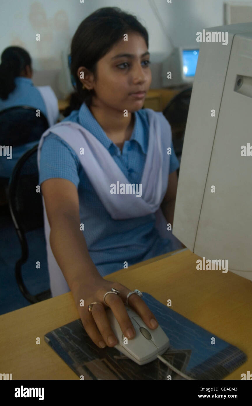 Student using computer Stock Photo - Alamy