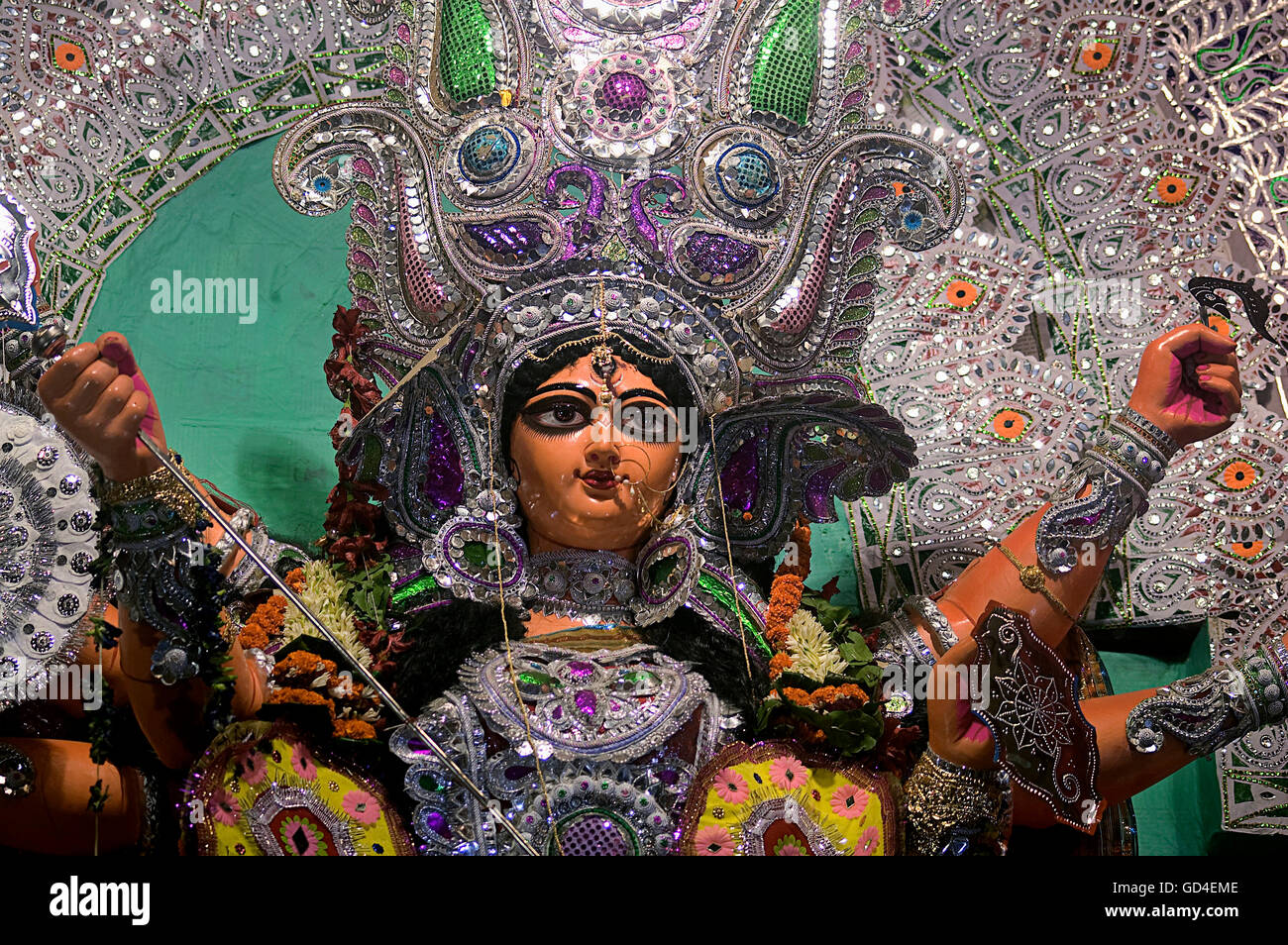 Goddess Durga Face High Resolution Stock Photography and Images - Alamy