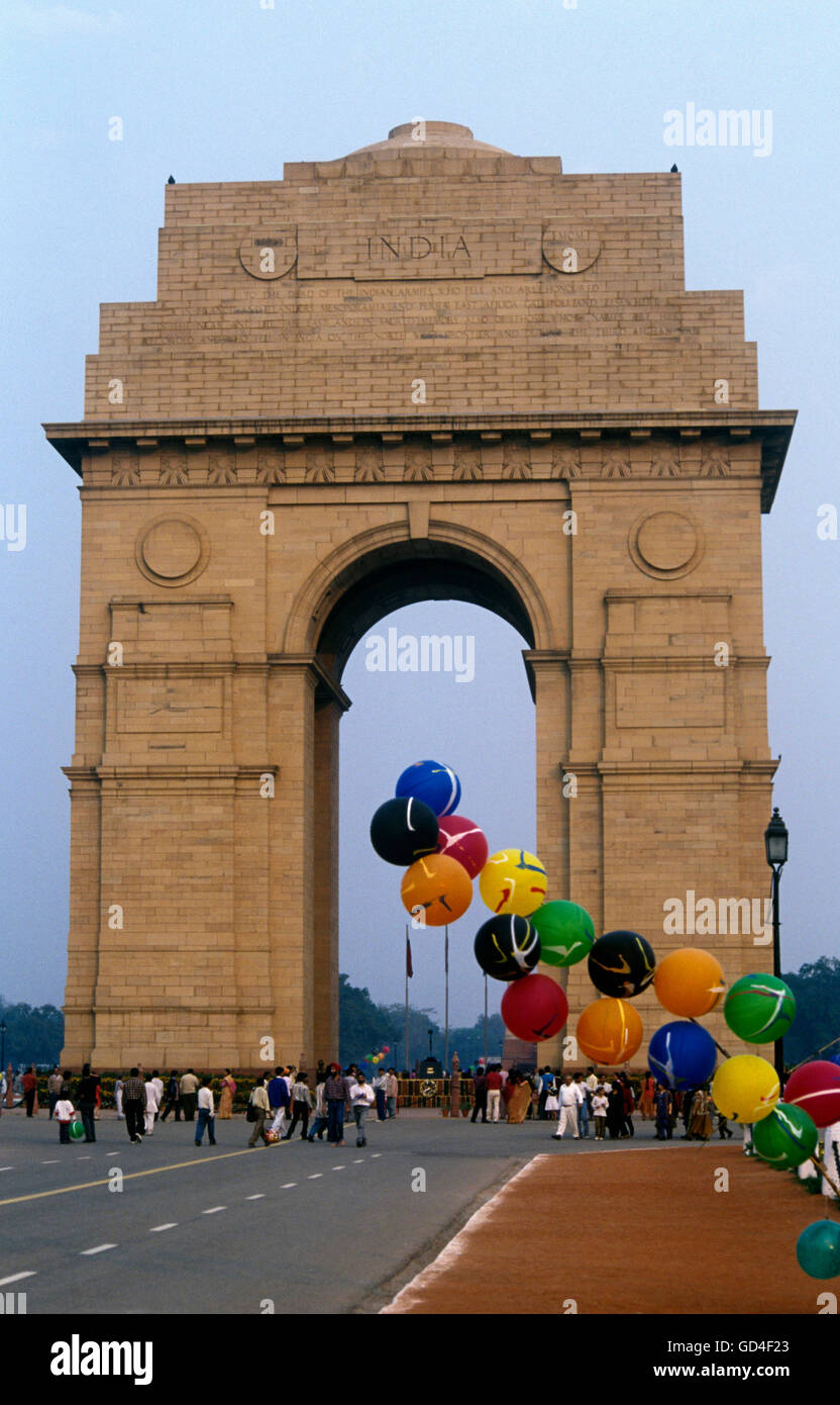 Delhi india gate balloons hi-res stock photography and images - Alamy