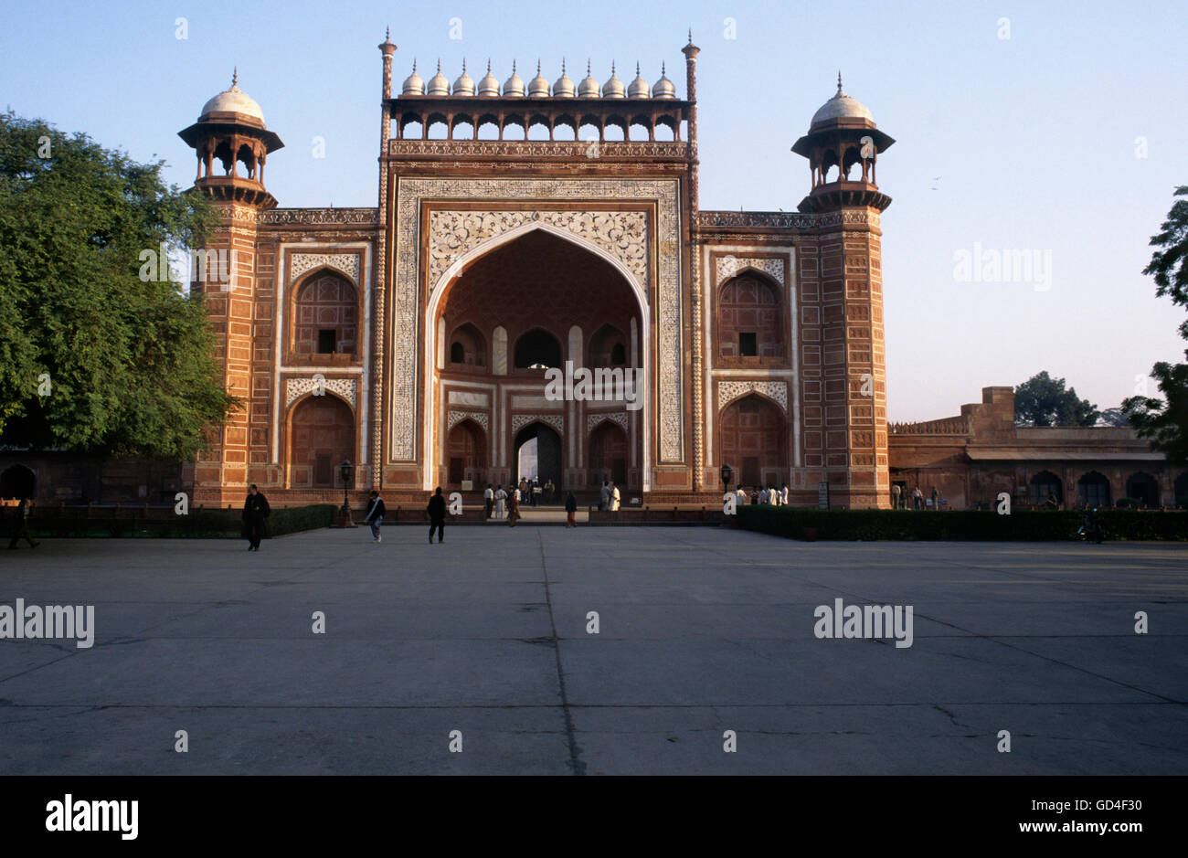 Taj Mahal entrance Stock Photo - Alamy