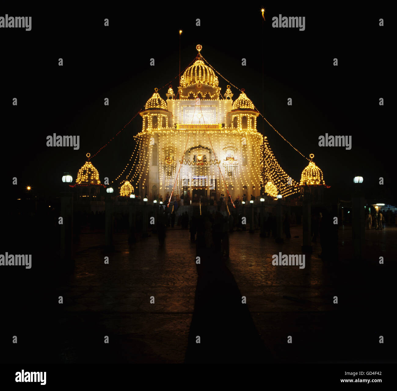 Gurudwara Rakaab Ganj Stock Photo - Alamy