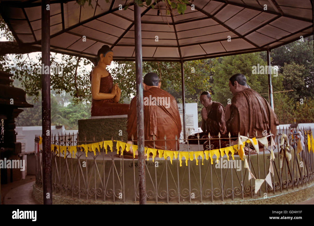 Buddha and disciples Stock Photo - Alamy