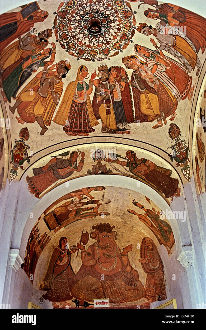 Ceiling of temple Stock Photo - Alamy